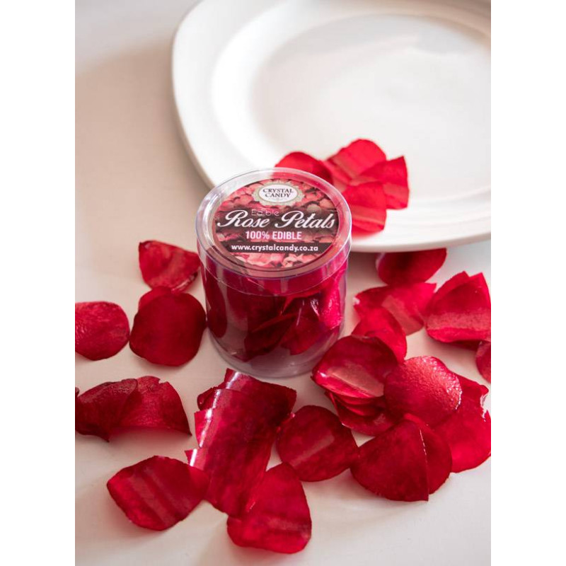 Red edible rose petals - Planète Gateau