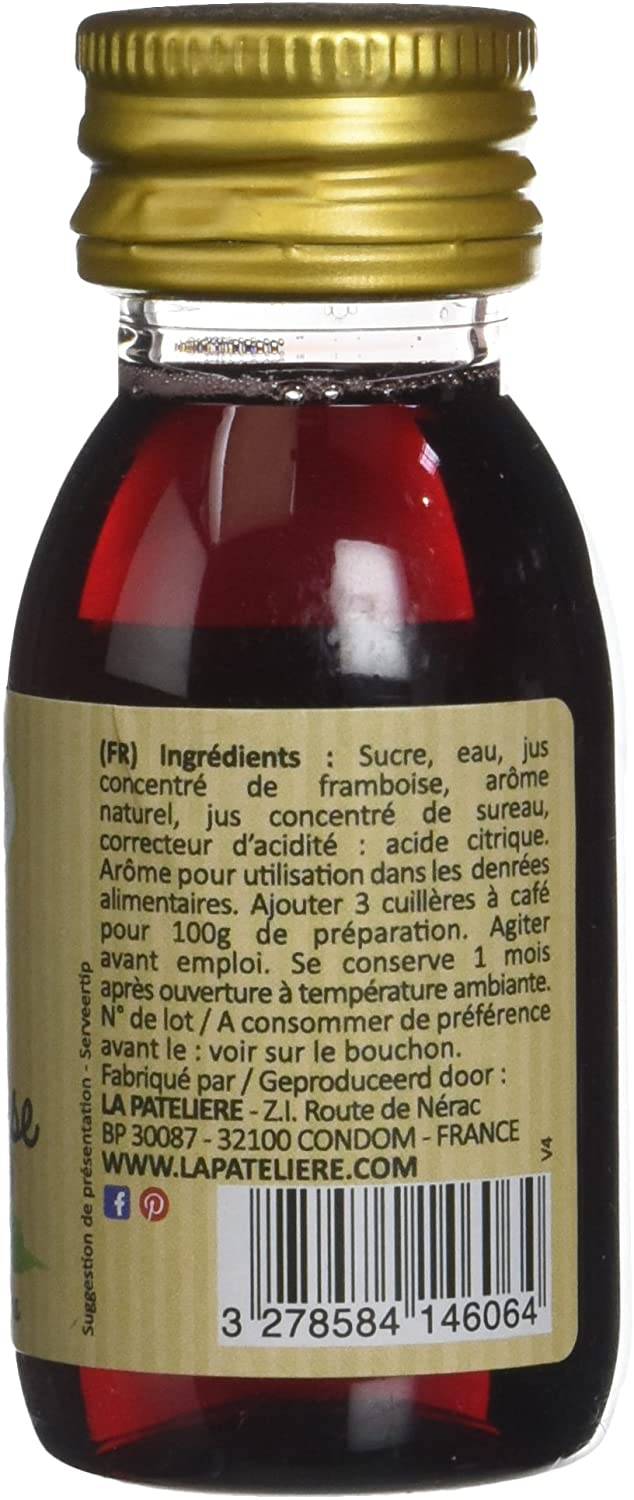 Arôme framboise 100 % naturel 60 ml - Planète Gateau