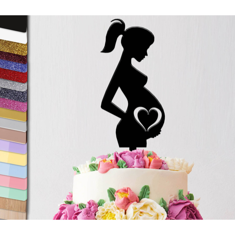 Topper personalized cake Pregnant woman - Planète Gateau
