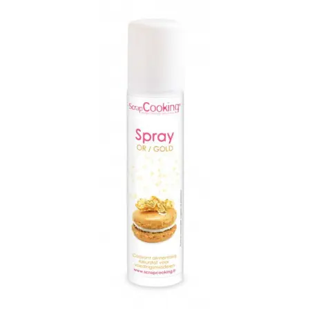 Edible gold spray 75 ml - Planète Gateau