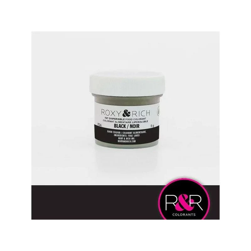 Roxy & Rich Black Fat-Soluble Powder Coloring 5g 🧁 Planète Gateau