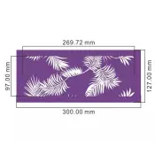 Pochoir MESH stencil feuilles de Palmier - Planète Gateau