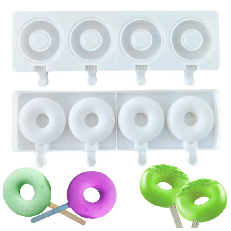 Lollipop popsicle donuts mold x4 cavities - Planète Gateau