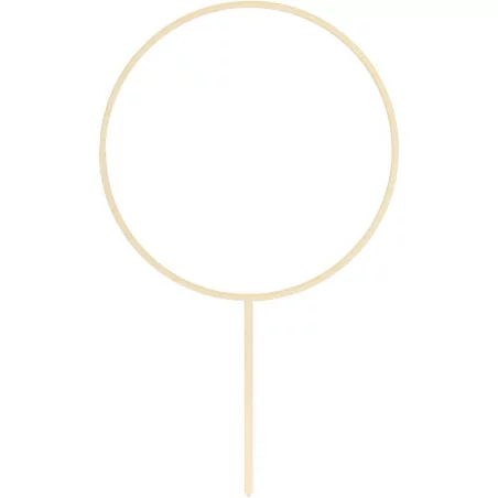 24.5 cm wooden circle topper - Planète Gateau