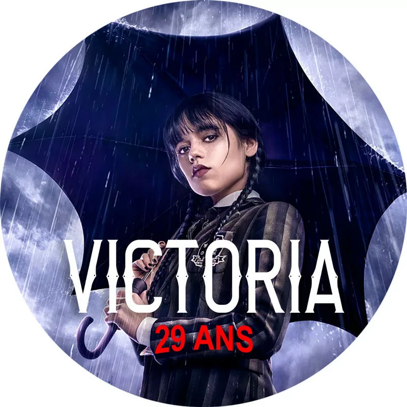 Personalized WEDNESDAY edible print - Planète Gateau