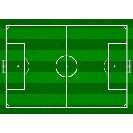 FOOTBALL field edible sheet A4 or A3 - Planète Gateau