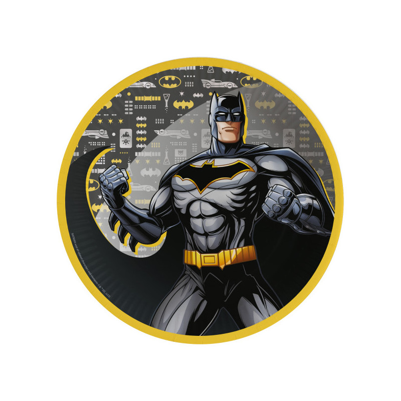 Batman plates 23 cm x8 - Planète Gateau