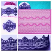 Tapis dentelle frise royale - Planète Gateau