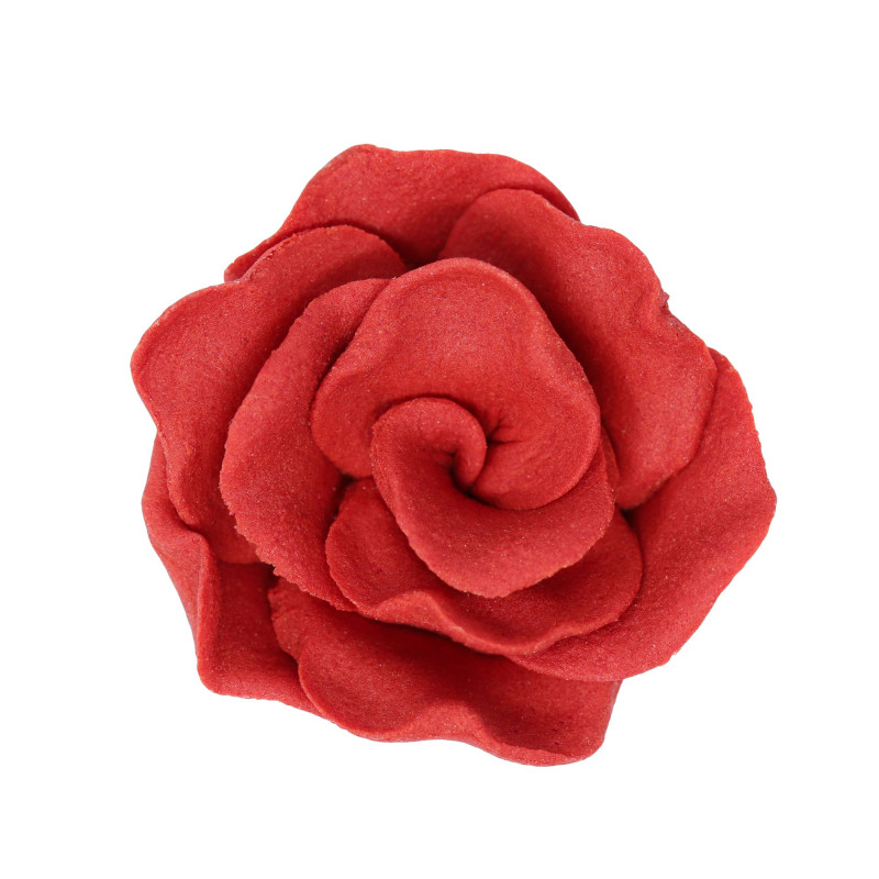 Red sugar roses 4 cm x 36 - Planète Gateau
