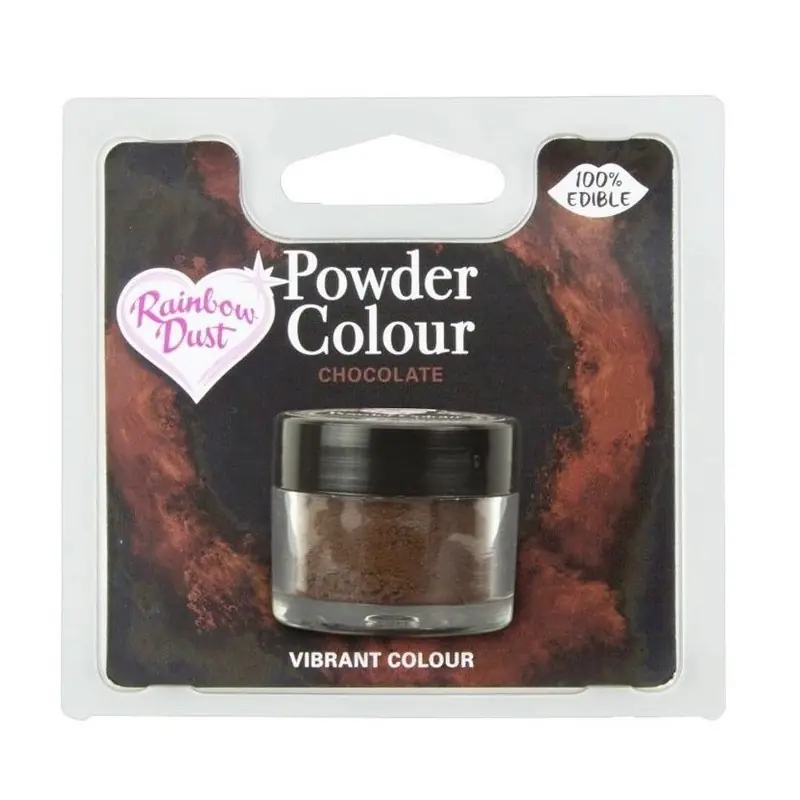 Rainbow Dust CHOCOLATE BROWN Powder Colorant - Planète Gateau