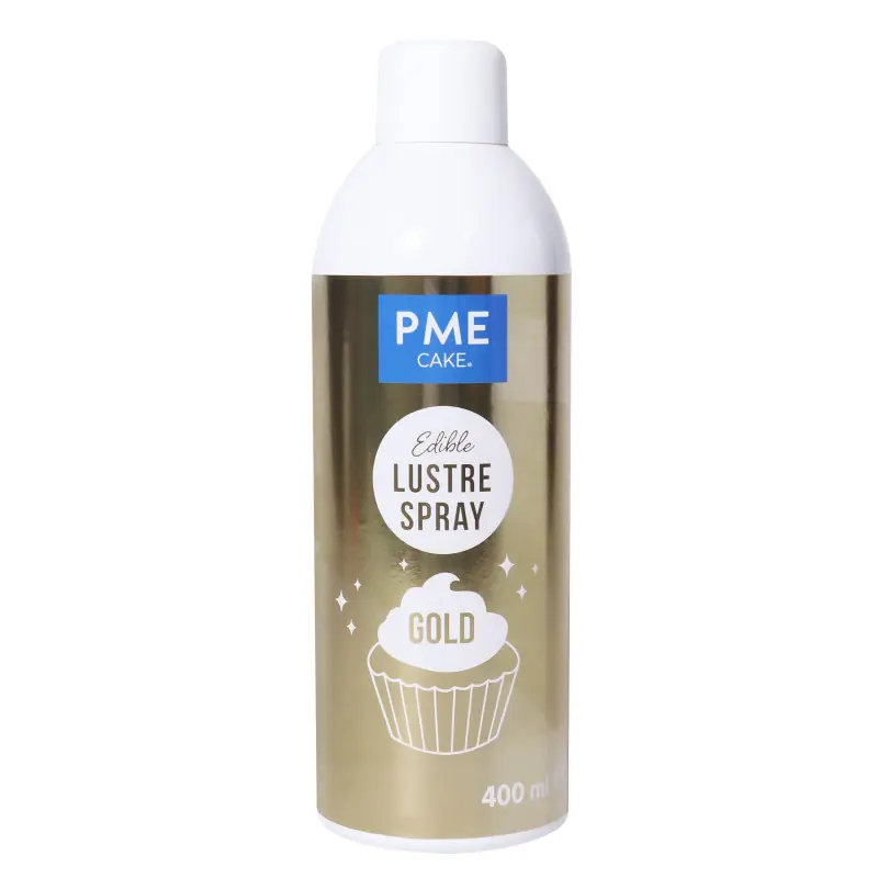 Spray lustrant colorant comestible OR 400 ml PME - Planète Gateau
