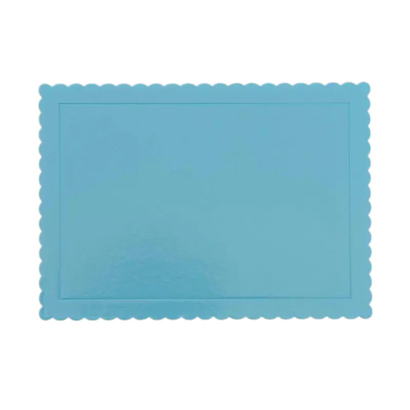 Thin rectangular BLUE platter 🧁 Planète Gateau