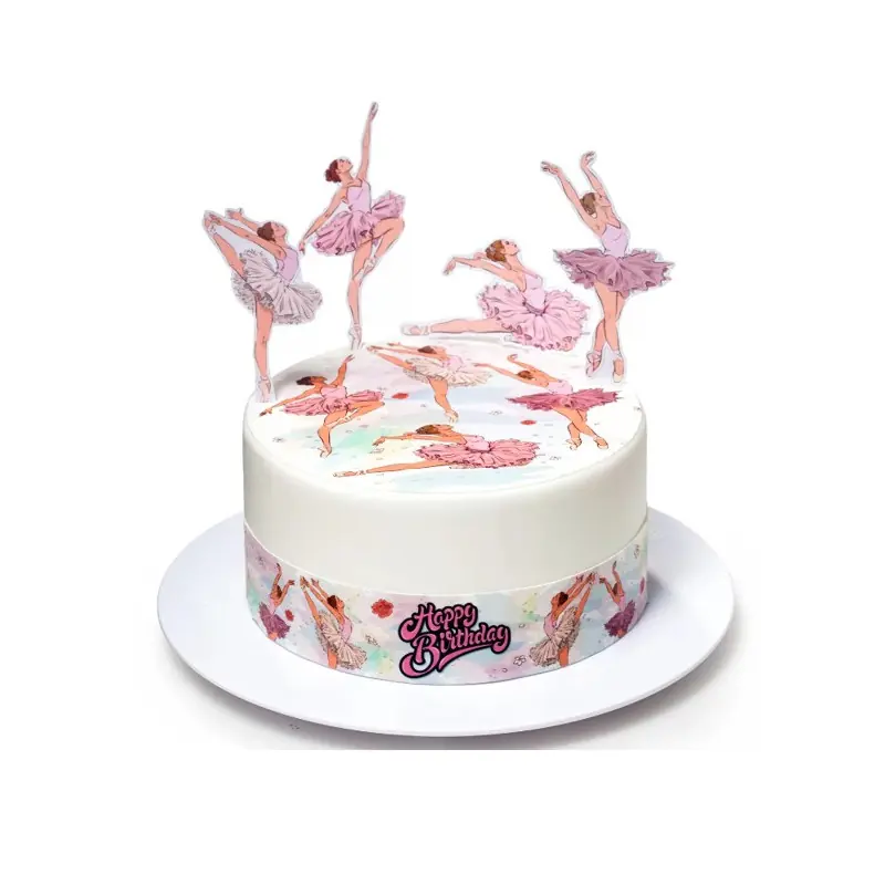 Kit décorations de gâteaux en sucre danse classique - Planète Gateau