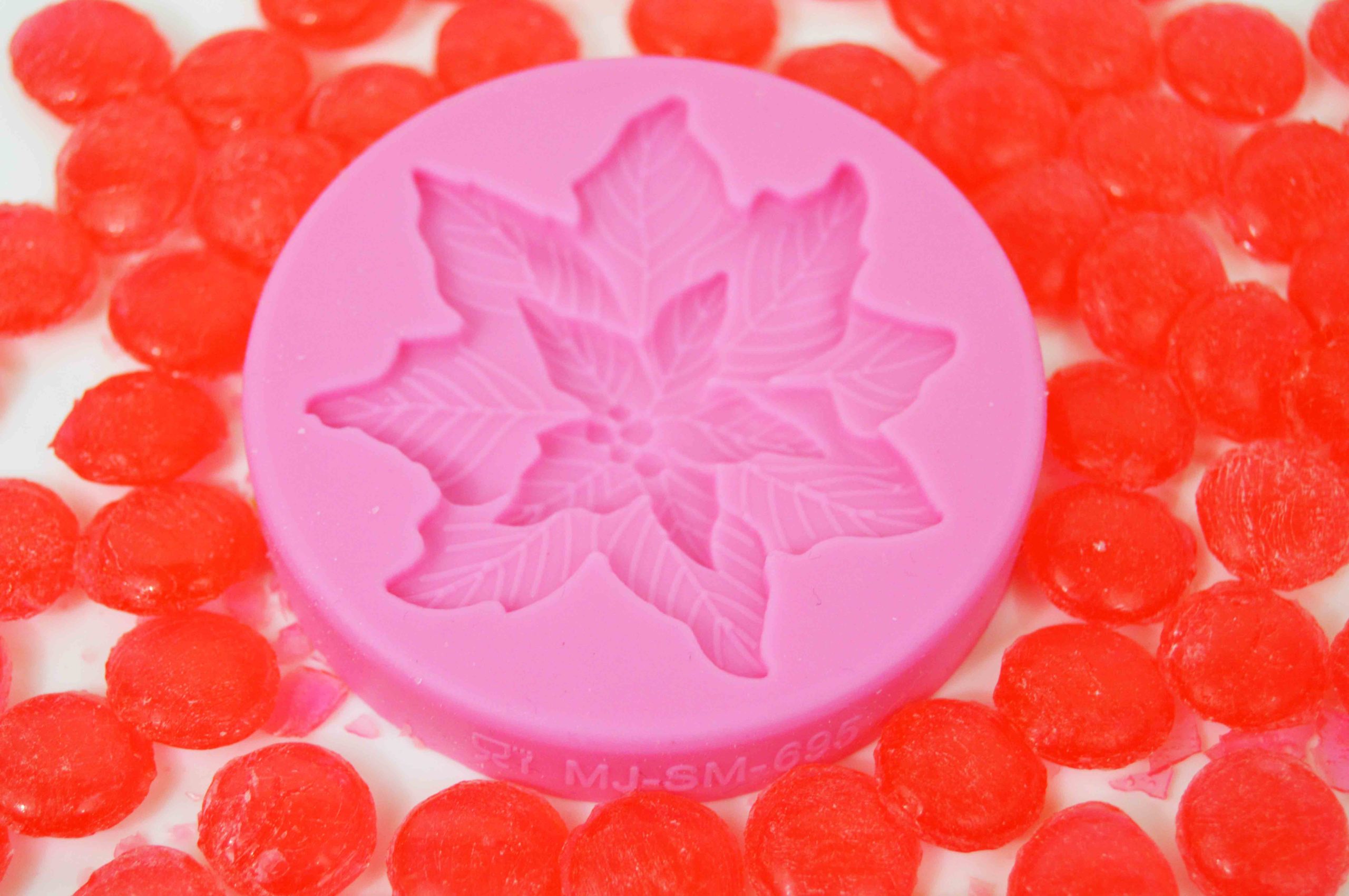 Rose de Noël Poinsettia en isomalt 😍 PLANETE GATEAU BLOG