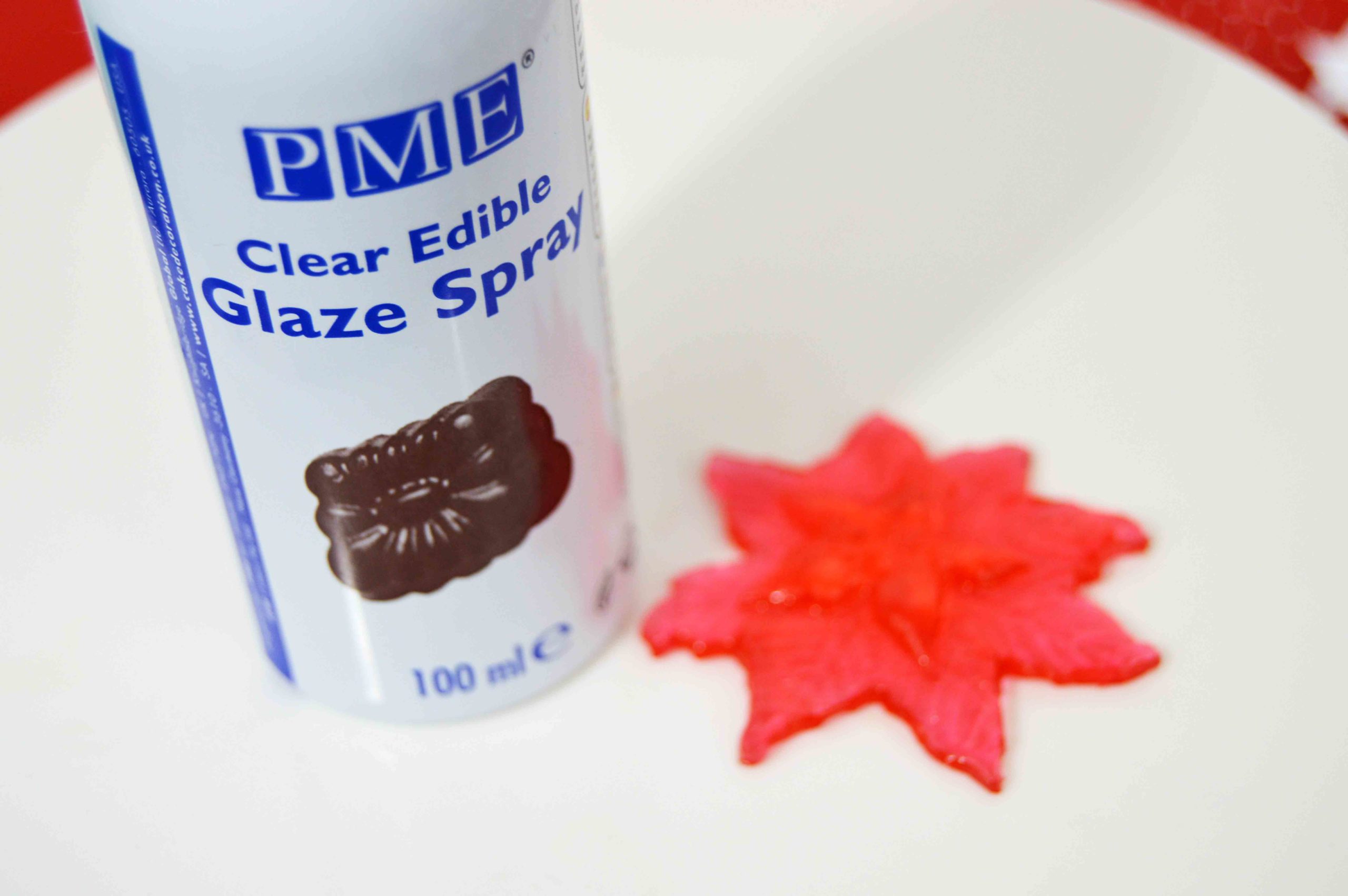 Rose de Noël Poinsettia en isomalt 😍 PLANETE GATEAU BLOG